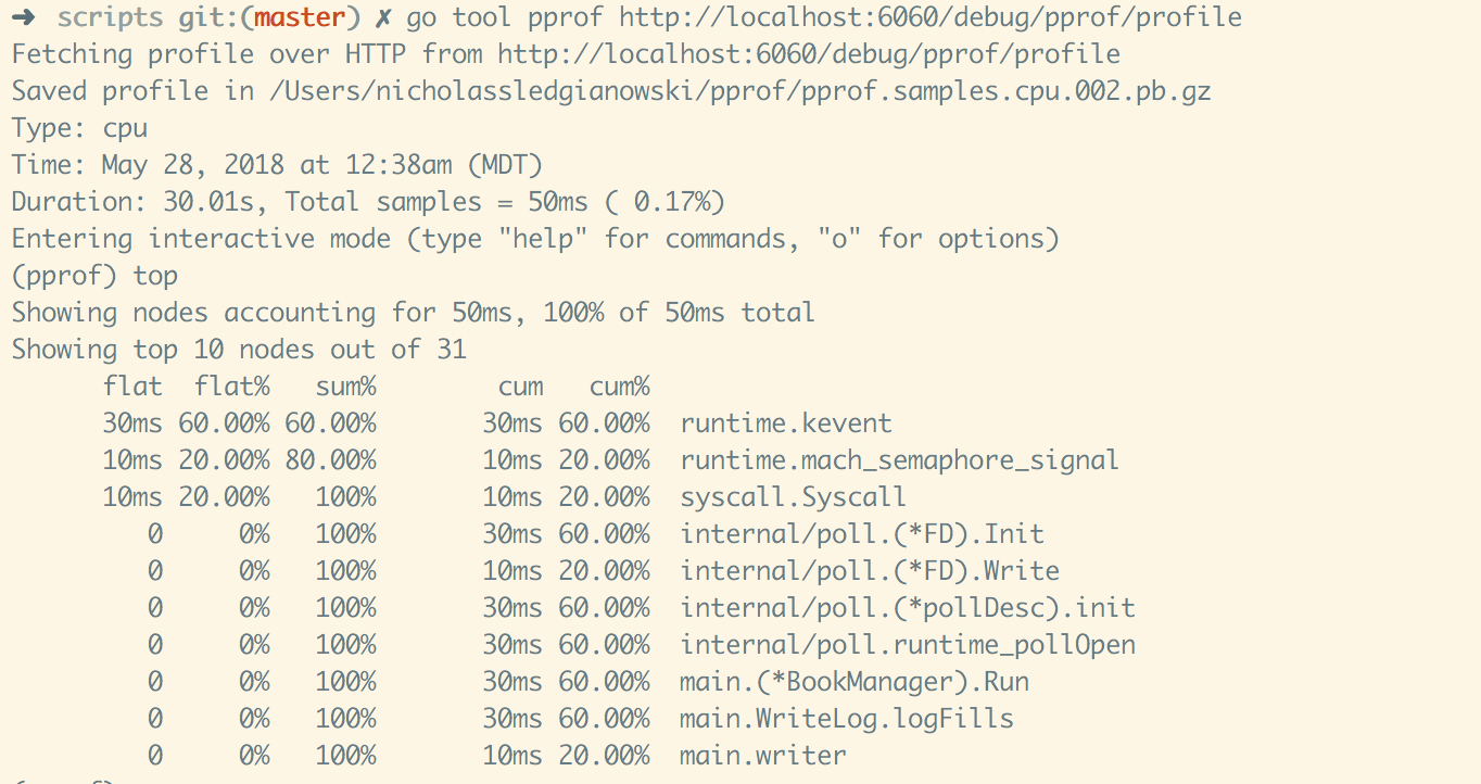 Using pprof to examine the heap and memory usage in Golang Programs – Sledgeworx Software
