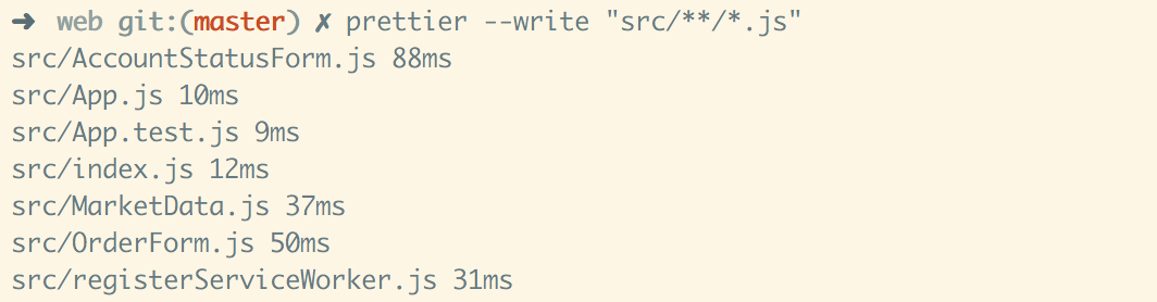 Prettier: Automatic code formatting for the Javascript ecosystem ...